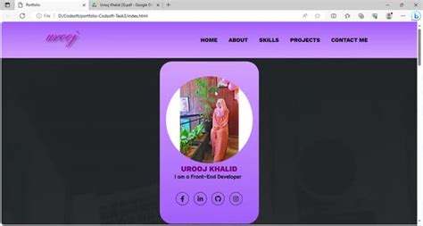 Urooj Khalid On Linkedin Linkedin Internshiptask Portfolio Codsoft Webdevelopment