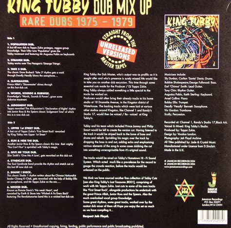 King Tubby Dub Mix Up Rare Dubs 1975 1979 Jamaican Recordings Lp