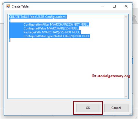 Ssis Package Configuration Using Sql Server