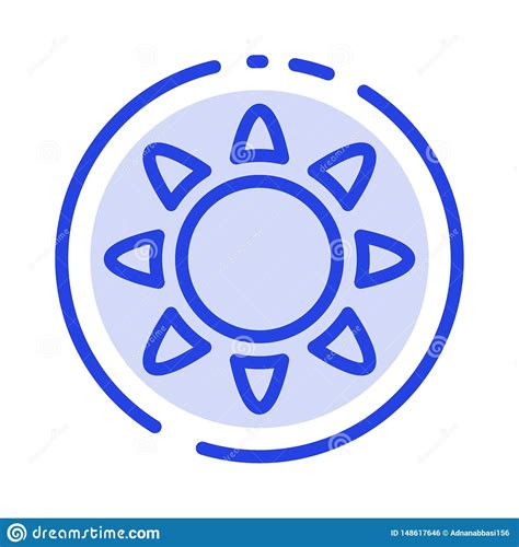 Web Blue Dotted Line Line Icon Stock Vector Illustration Of 148617646