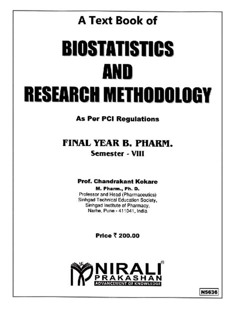 Biostatistics And Research Methodology Text Book Pdfcoffee Com