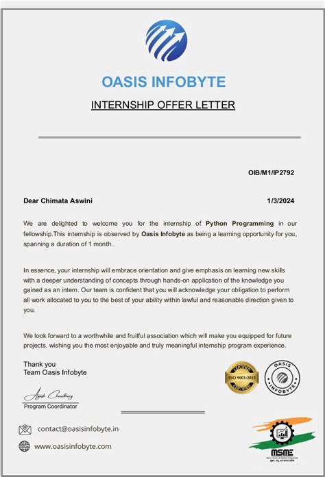 Aswini Chimata On Linkedin Pythonprogramming Internship