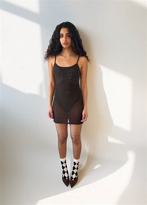 Mini Thong Dress Brown Ciberiashop