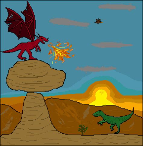 Dinosaur Vs Dragon By Tpixel On Deviantart