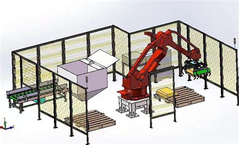 Electric Robotic Packaging And Palletizing Equipment High Speed With Stacking Pallets