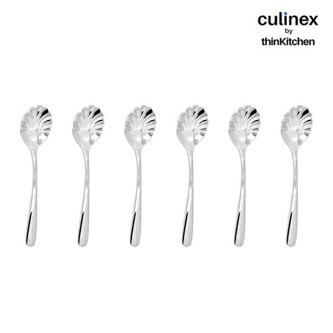 Buy Culinex By Thinkitchen Dora Sugar Spoon Mirror Finish Set Of 6