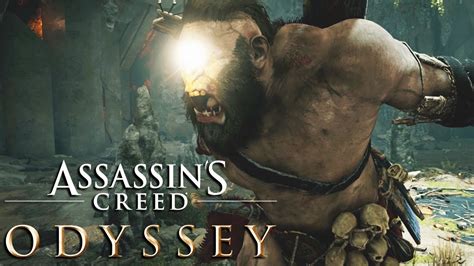 Cyclops Boss Fight Assassins Creed Odyssey Youtube