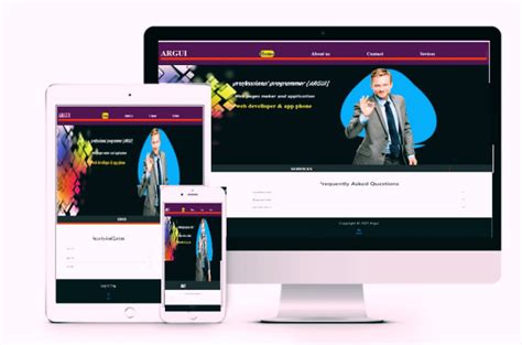 Create Professional Website Using Html Css Bootstrap And Js By Argui