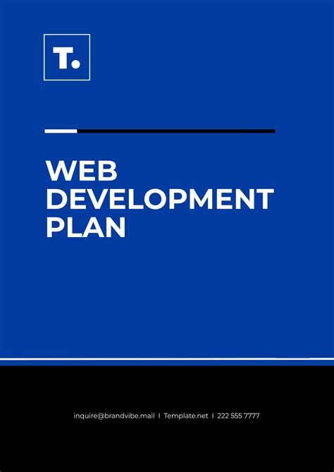 Free Web Development Plan Template To Edit Online