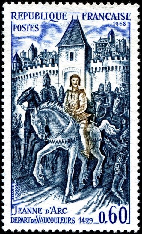 St Joan Of Arc Stamp Postage Stamp Art Old Stamps Stamp