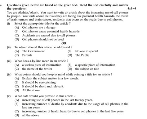 Questions Given Below Are Based On The Given Text Read The Text Carefull