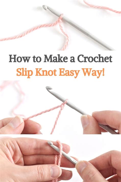 How To Make A Crochet Slip Knot Easy Way