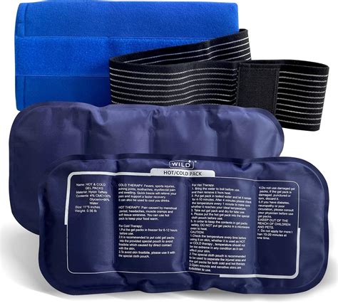 Wild Ice Packs For Injuries Reusable Gel Hot And Cold Compress