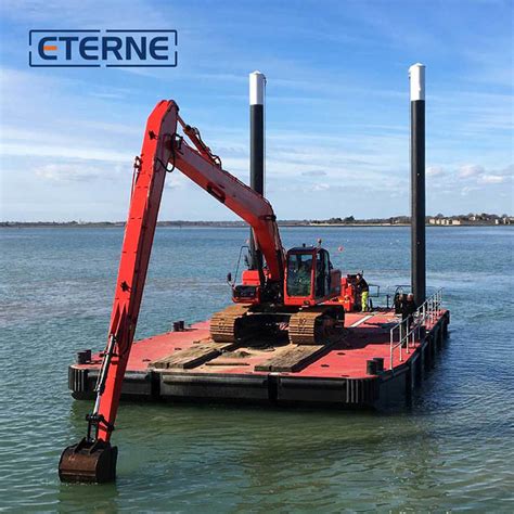 Eterne Modular Excavator Dredging Pontoon Dredger Barge Pumping Machine Modular Pontoon And