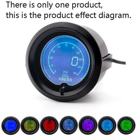 2 Inch 52mm Digital Lcd Oil Pressure Gauge Indicat Grandado