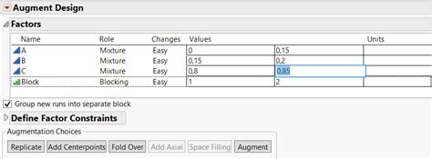 Solved D Optimal Mixture Design Variable Constraints Jmp User Community