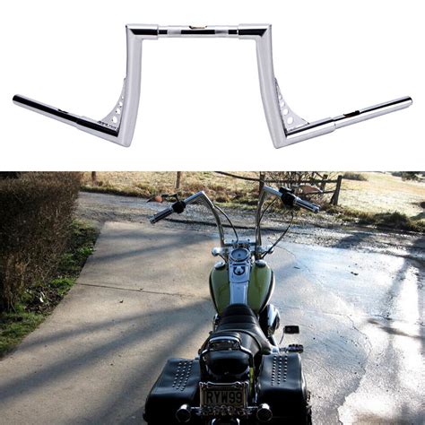 10 12 14 16 Rise Handlebar Ape Hangers 1 14 For Harley Flst Fxst