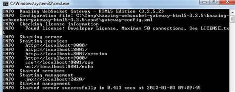 get going with kaazing websocket gateway html5 edition installing locally and running demos