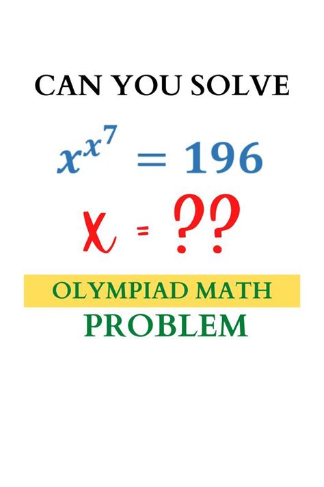 Solving A Double Exponential Equation A Maths Math Trick