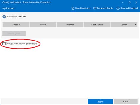 Protect Files With Azure Information Protection Information Technology Services Office