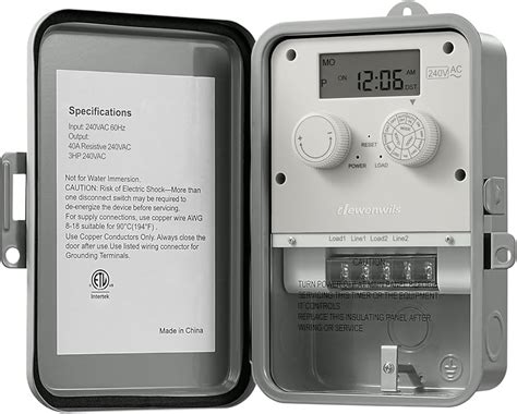 Outdoor Pool Pump Timer Plug In Programmable Outdoor Timer Timer110v