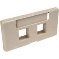 Leviton 49910 Si2 Quickport Modular Furniture Faceplate 2 Port Ivory