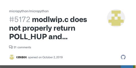 Modlwip C Does Not Properly Return Poll Hup And Poll Err Socket Errors Issue