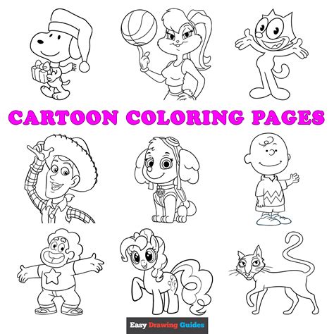Free Cartoon Coloring Pages Pdf Unleash Your Inner Artist