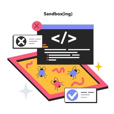 Premium Vector Sandboxing Security Mechanism For Isolation And Separation Of Running Programs