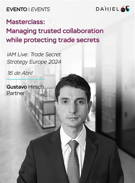 Gustavo Hirsch Partner At Daniel Law Will Be Speaking At The