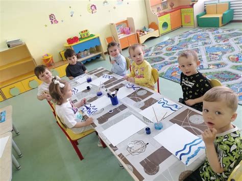 В первой младшей группе №1 Солнышко ребята нарисовали Весёлый ручеёк 2025 ВКонтакте