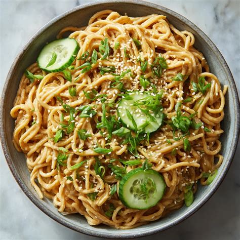 Cold Sesame Peanut Noodles Recipe Quick And Flavorful Meal