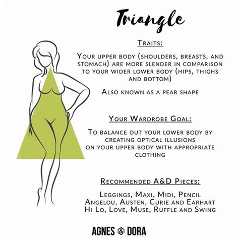 The Triangle Body Shape Pear Shape Agnes And Dora Pieces That Will Help You Balance You
