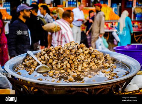 La Cuisson à Escargots Food Dans La Place Jemaa El Fna Marrakech
