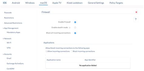 How To Configure Firewall For Mac Hexnode Help Center