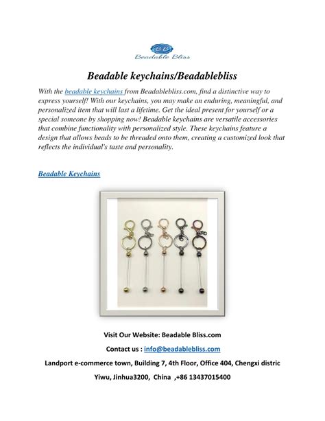 Ppt Beadable Keychains 2 Powerpoint Presentation Free Download Id