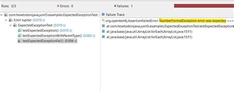 Java Junit Assert Throws