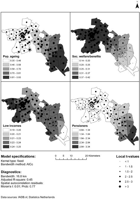 Results Of Geographically Weighted Regression Download Scientific Diagram