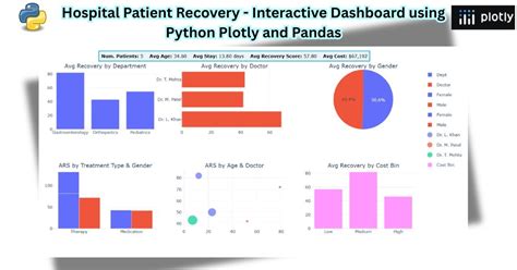 Hospital Patient Recovery Interactive Dashboard Using Python Plotly