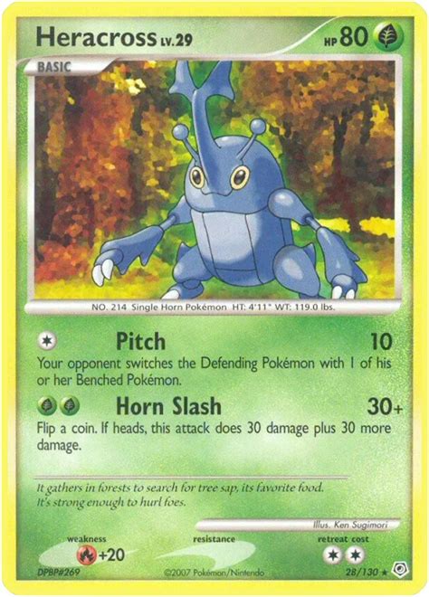 Heracross 28 Prices Pokemon Diamond And Pearl Pokemon Cards