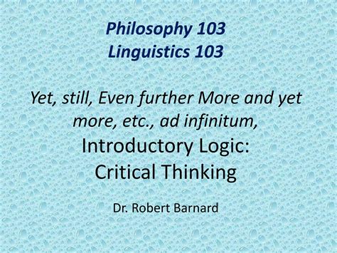 Introduction To Categorical Logic Logic10ppt