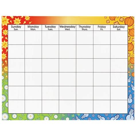 Blank Activity Calendar Template 1 Templates Example Templates