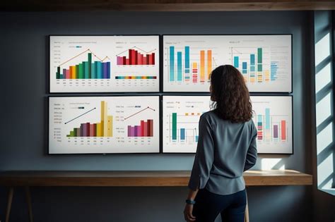 Premium Photo Person Presenting And Evaluating The Data Graph