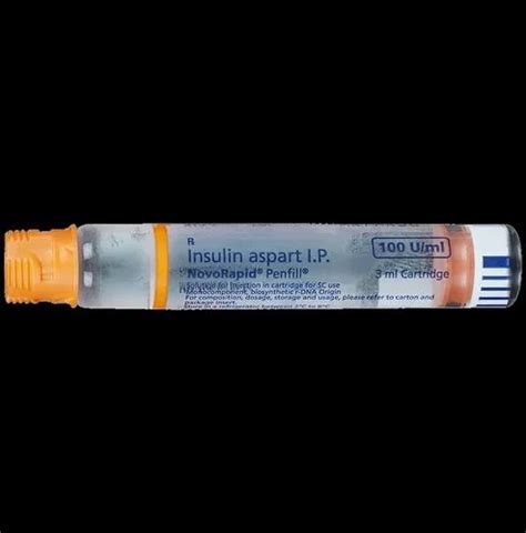 Insulin Aspart Penfill Injection 100 U Ml Packaging Size 10 X 3 Ml At ₹ 851 84 Piece In Surat