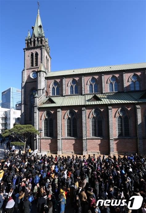명동성당 성탄미사 인파 네이트 뉴스