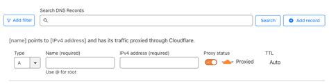 Dns Records Setup With Cloudflare