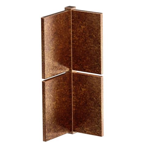 Aluminium Edging 90 Degree Corner Joiner 100mm Weathered Look