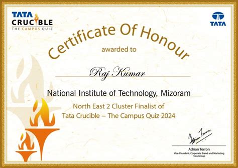 Raj Kumar On Linkedin Tatacrucible Campusquiz2024 Knowledgematters Nitmizoram… 14 Comments
