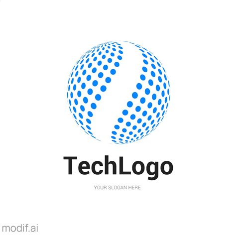 Tech Logo Design Template Mediamodifier
