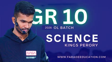 Grade 10 Science 2026 O L Batch Theory Class May 25 Farade Education